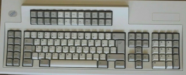 GENUINE IBM KEYCAPS 122 Key Model M Buckling Spring Keyboard Authentic ...