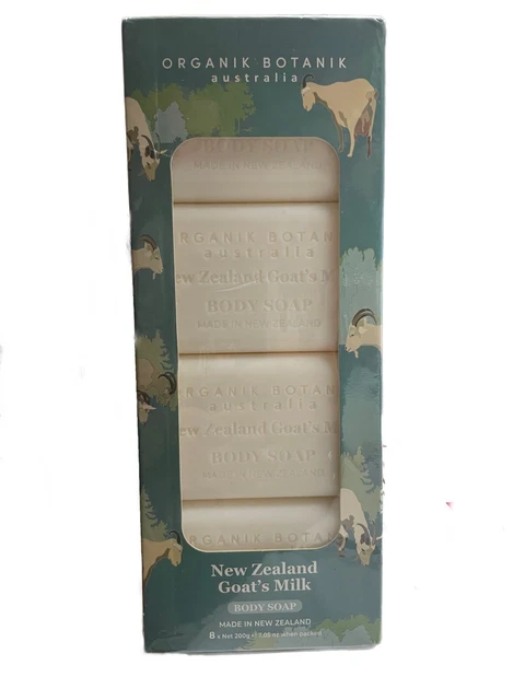 3X ORGANIK BOTANIK Australia NZ GOAT'S MILK BODY SOAP 8 SOAPS - 7.05oz ...