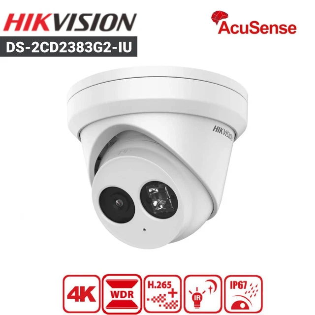 Hikvision Ds 2cd2383g2 Iu 4k 8mp Acusense H 265 Fixed Turret Network