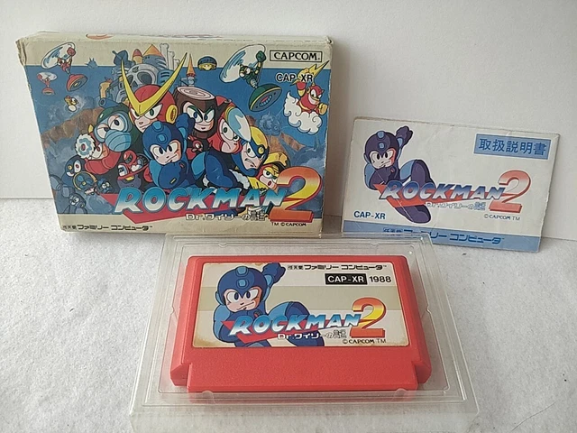 ROCKMAN 2 (MEGAMAN) Nintendo Famicom (Nes) Cartouche, Manuel, Boîte Set -d0715- EUR 169,44 ...