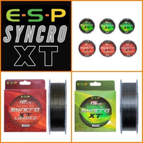 ESP SYNCRO XT / Syncro XT Loaded Mono Fishing Line - All Breaking Strains £19.80 - PicClick UK