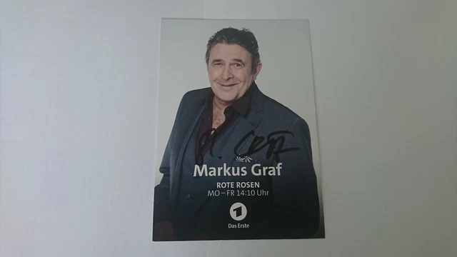 MARKUS GRAF ROTE Rosen Das Erste Autogrammkarte mit Original ...