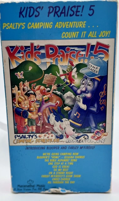 VINTAGE KIDS PRAISE 5 Psalty's Camping Adventure Songbook Musical VHS £ ...