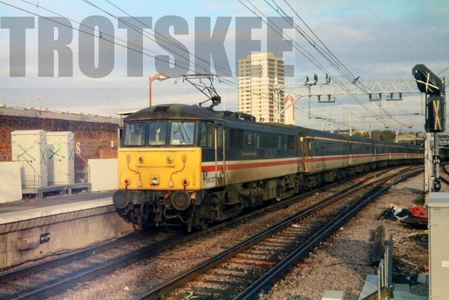 35MM SLIDE BR British Rail Electric Loco Class 86 86237 Stratford 1995 ...