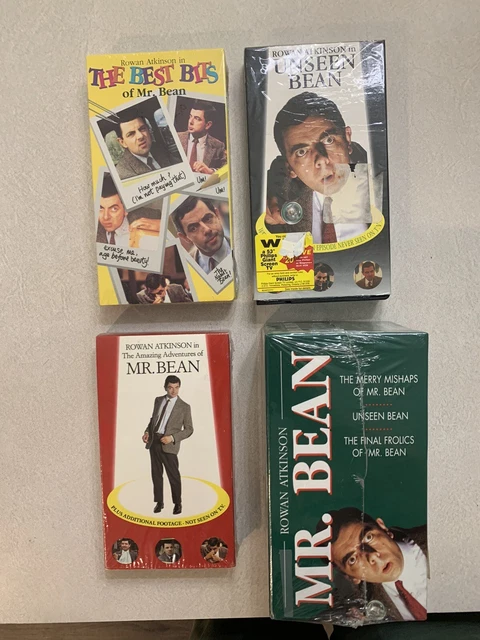 MR. BEAN VHS Tapes, SEALED, Set 6 Unseen,mishaps,final & The Best Bits ...