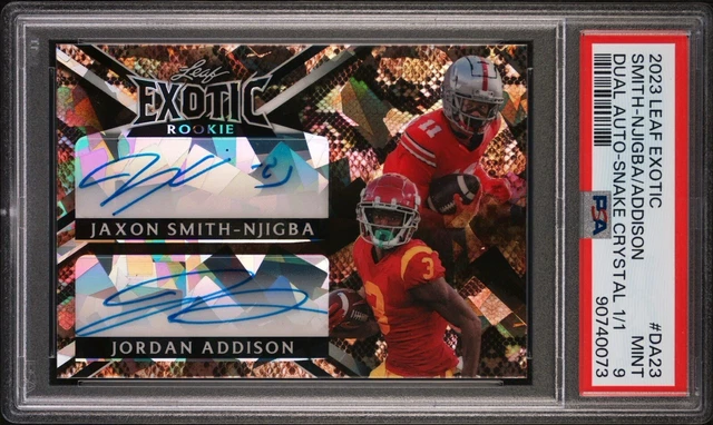 2023 LEAF EXOTIC Multi-Sport Jaxon Smith-Njigba & Jordan Addison Dual ...