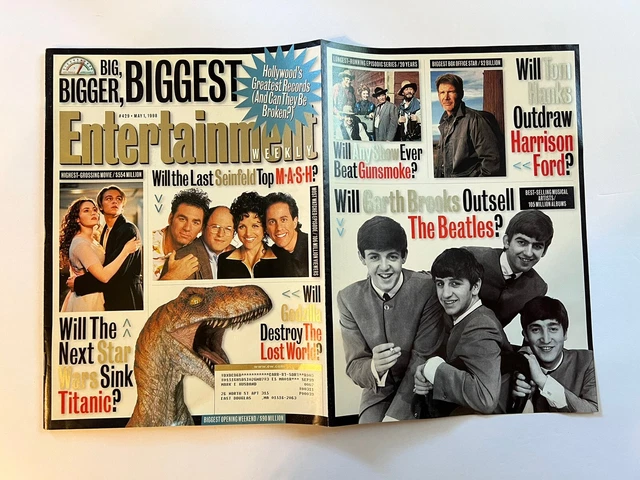 VTG 1990'S ENTERTAINMENT Weekly #429 5-1-1998 Seinfeld, Titanic, Dave ...