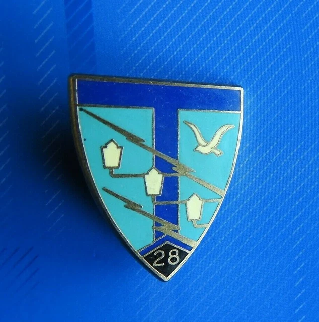 #4029# INSIGNE RÉGIMENTAIRE du 28e régiment de transmissions EUR 10,00 ...