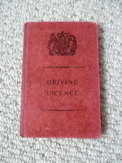 VINTAGE/OLD DRIVING LICENCE 1965 - LOOK! £2.17 - PicClick UK