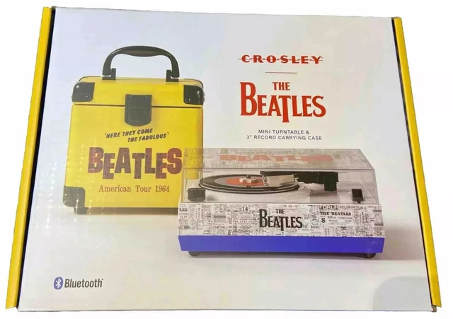 THE BEATLES RSD 2024 Mini Turntable + Carrying Case with 4 3inch ...