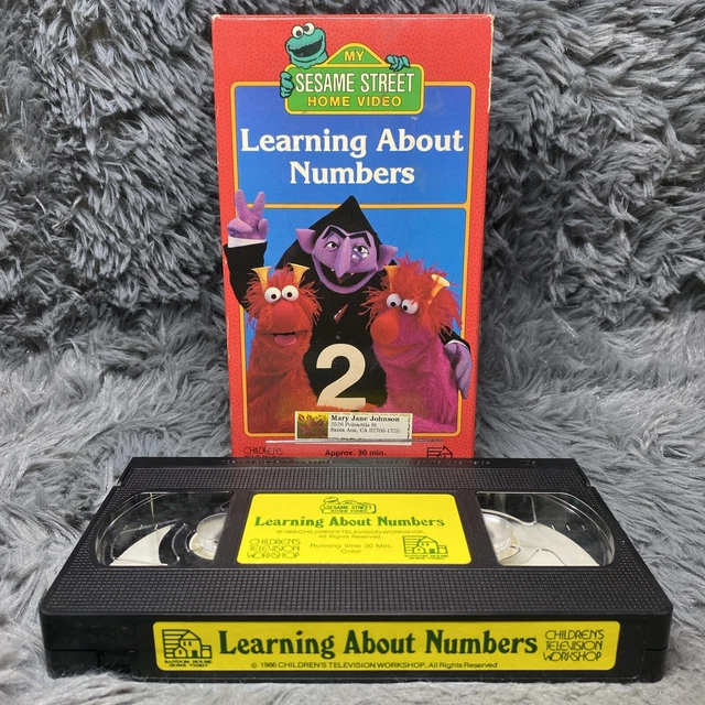 MY SESAME STREET Home Video Learning About Numbers VHS Tape 1986 Jim ...