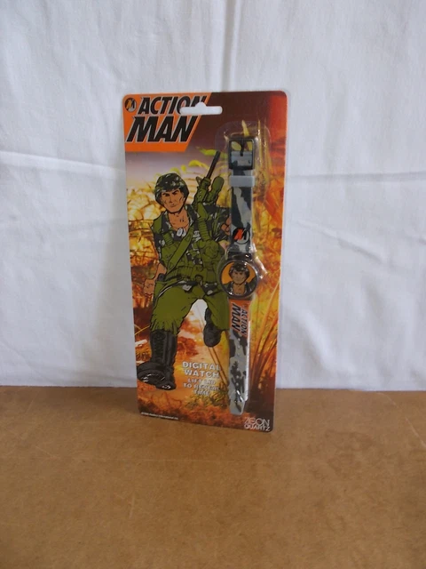 RARE MODERN ACTION MAN mam - HASBRO - DIGITAL WATCH (no compass) MONTRE ...