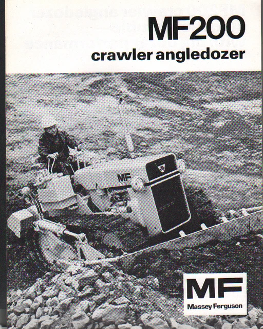 MASSEY FERGUSON &MF200& Crawler Tractor Angledozer Brochure £6.50 ...