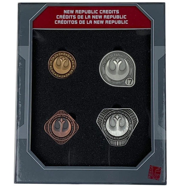 STAR WARS NEW Republic Credits Coins Medals Disney Galaxy's Edge Dok ...