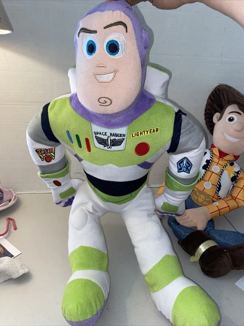 DISNEY PIXAR PLUSH Toy Story Woody/Buzz Lightyear 23" Excellent ...