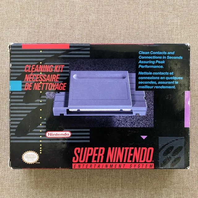 SUPER NINTENDO SNES Cleaning Kit Cartridge With Box And Manual $24.99 ...