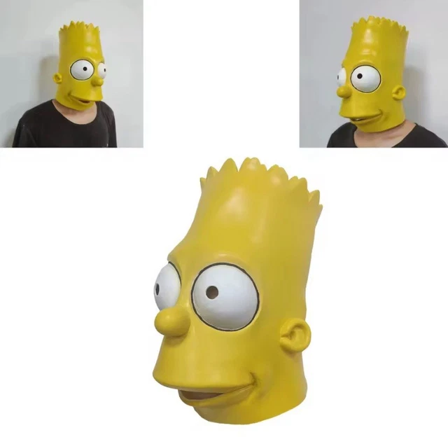 BART SIMPSONS COSPLAY Mask For Halloween 2025 Full Head Cover Mask £24. ...