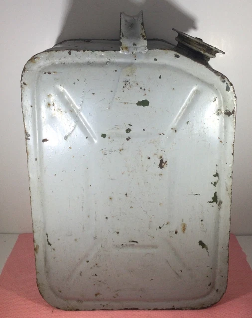 VINTAGE GERMAN MILITARY 2 - Gallon Grey (Originally Green) Fuel Can £19 ...