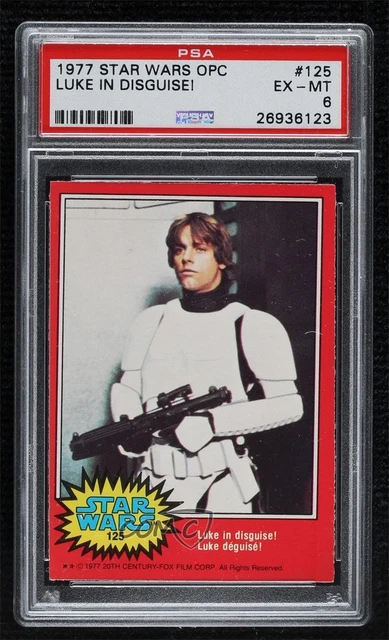 1977 O-PEE-CHEE STAR Wars Luke déguisé ! #125 PSA 6 0t8q EUR 51,49 ...