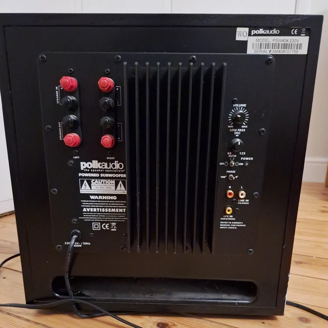 POLK AUDIO SUBWOOFER £50.00 - PicClick UK