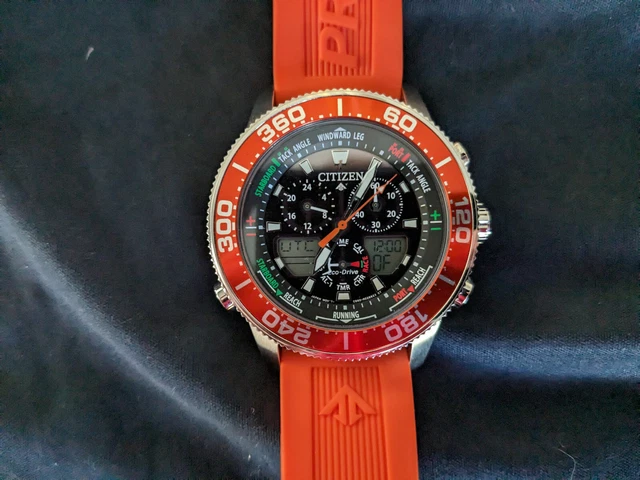 CITIZEN PROMASTER SAILHAWK JR406100F 44mm Chrono Yacht Racing Timer EUR ...