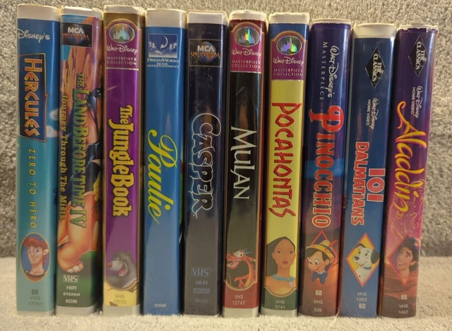 DISNEY VHS Tapes Lot of 10 Classics See Pics For Titles Pre-owned Not ...