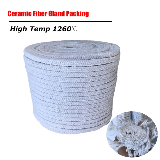 CERAMIC FIBER GLAND Packing Sealing Strip High Temp 1260℃ for Stove ...