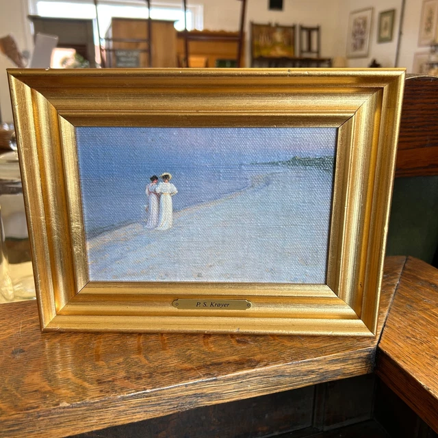 LOVELY PRINT OF ‘Summer Evening on Skagens Southern Beach’ by P Kroyer ...