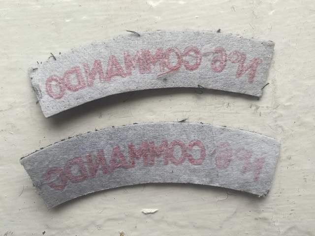 WW2 BRITISH ARMY No.6 Army Commando Shoulder Titles Patches ...