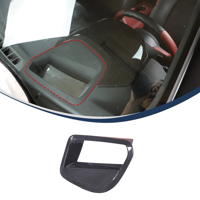 REAL CARBON FIBER Instrument Panel Storage Box Cover For Toyota Supra ...