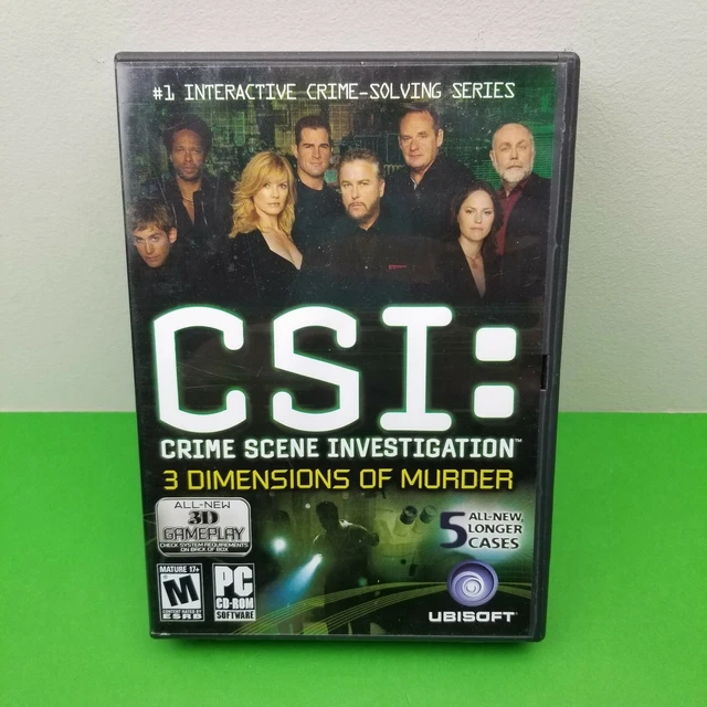 CSI: CRIME SCENE Investigation 3 Dimensions of Murder Solve The Crime ...