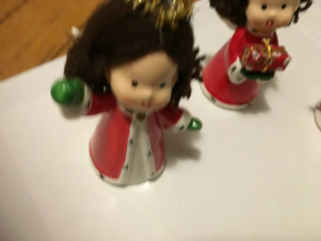 GIFTCRAFT TORONTO VINTAGE made in Japan Christmas ornaments girl angels ...