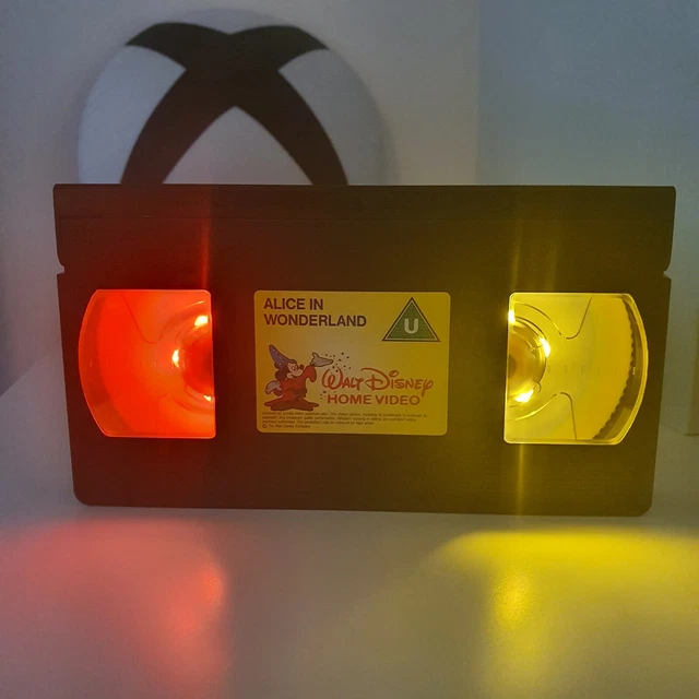 DISNEY'S ALICE IN Wonderland LED VHS Tape Lamp Retro Light Xmas ...