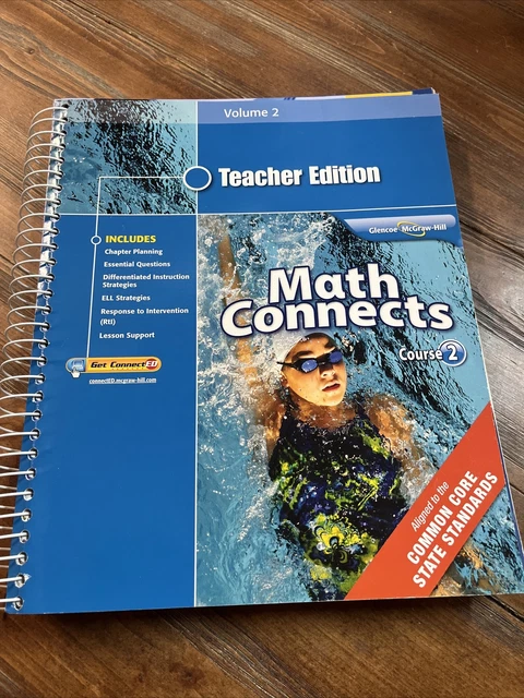 GLENCOE MCGRAW-HILL MATH Connects Course 2 Teacher's Edition Vol. 2 ...