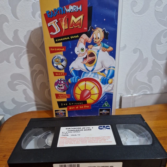EXTREMELY RARE PRE Release Sample/Screener Earthworm Jim VHS Volume 2 ...