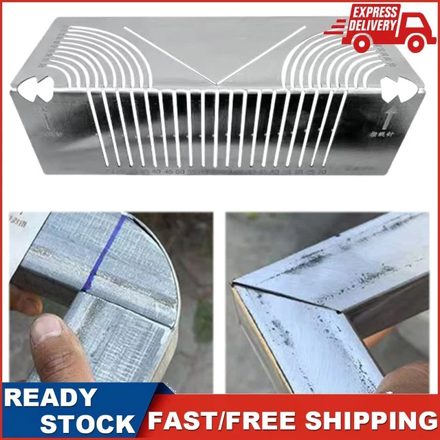 ANGLE MEASURING RULER Welding Pipe Cutting Ruler Pipefitter Measuring ...