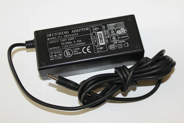 ORIGINAL NETZTEIL SWITCHING Adapter Model FJ-SW2545XY Output 12V-2500mA ...
