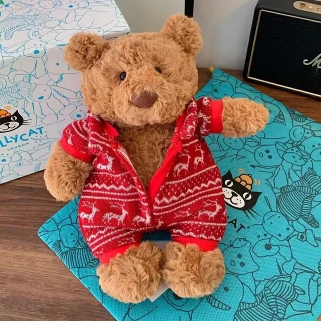 JELLYCAT BARTHOLOMEW BEAR Winter Pajamas - Soft Cute Plush Christmas ...