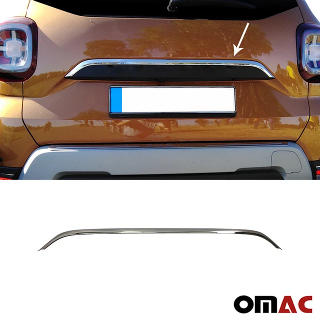 FOR DACIA DUSTER II rear strip trunk strip stainless steel chrome 2018 ...