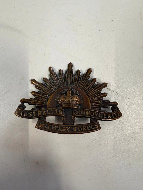 OLD WW1 / Ww2 ? Cap Badge - Australian Commonwealth £4.99 - PicClick UK