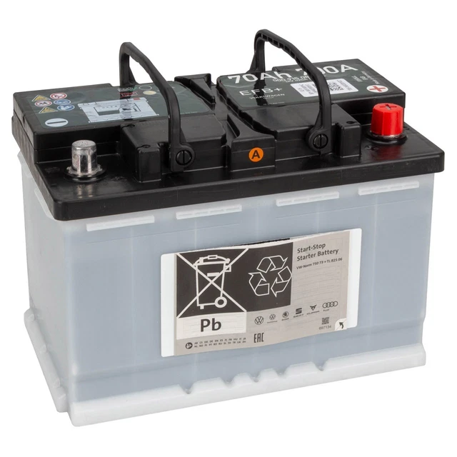 ORIGINAL VW AUTOBATTERIE Batterie Starterbatterie 12V 70Ah 420/700A ...