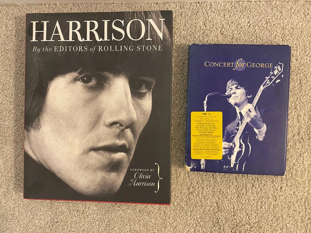 GEORGE HARRISON - A book by Rolling Stone and 2 set DVD of Concert for ...