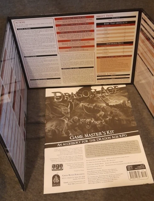 GAME MASTER'S KIT (Dragon Age RPG) £21.00 - PicClick UK