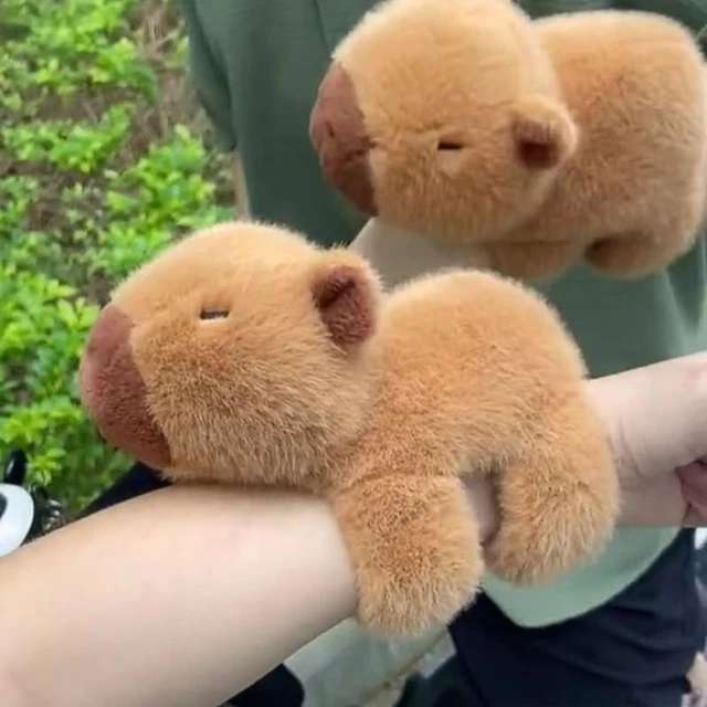 CLAP RING CAPYBARA Plush Toy Cartoon Huggers Slap Toy Interactive Toy £ ...