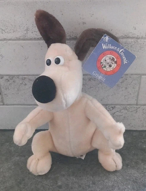 ( GROMIT) WALLACE & Gromit Plush Soft Toy 10" VINTAGE 1989 Born To Play ...