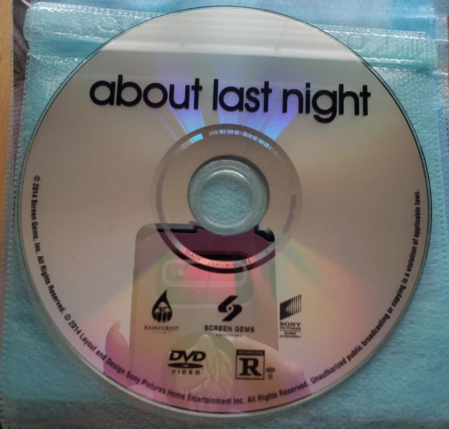 ABOUT LAST NIGHT Loose Disc DVD Sony Pictures £1.29 - PicClick UK