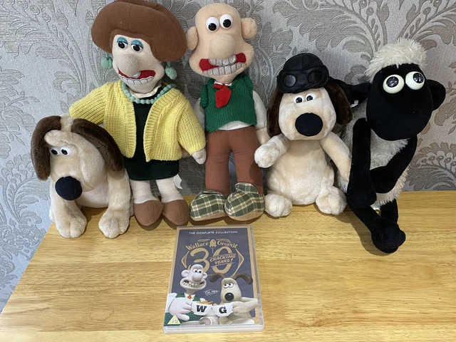 WALLACE AND GROMIT & Wendoline Vintage 1989 Plush, Shaun 2007 ...