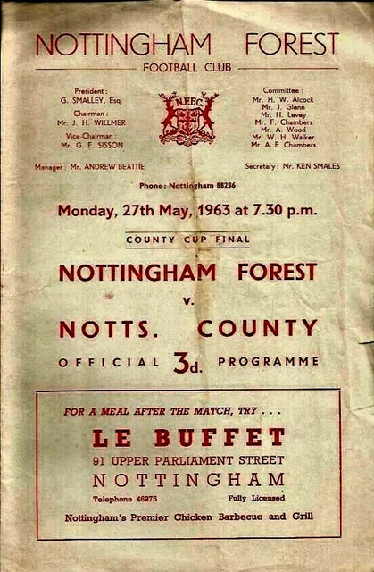Notts County V Forest FOR SALE! - PicClick UK