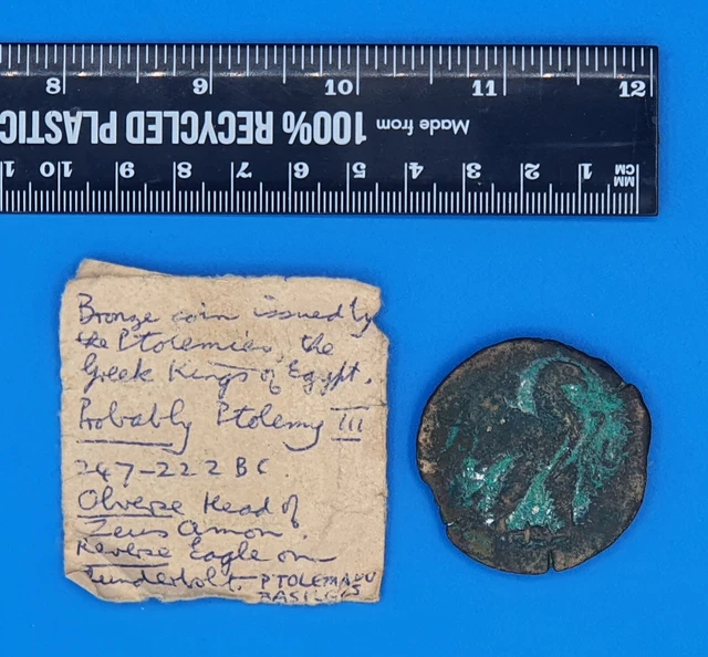 LARGE ANCIENT BRONZE coin - PTOLEMY III (Greek King of Egypt c 246-222 ...