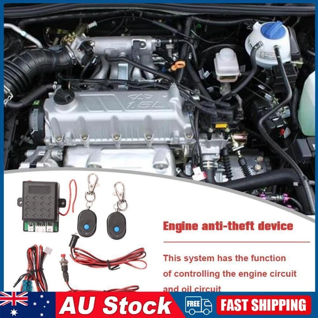 ENGINE LOCK CAR Alarm System Universal Wireless Engine Locking Alarm ...